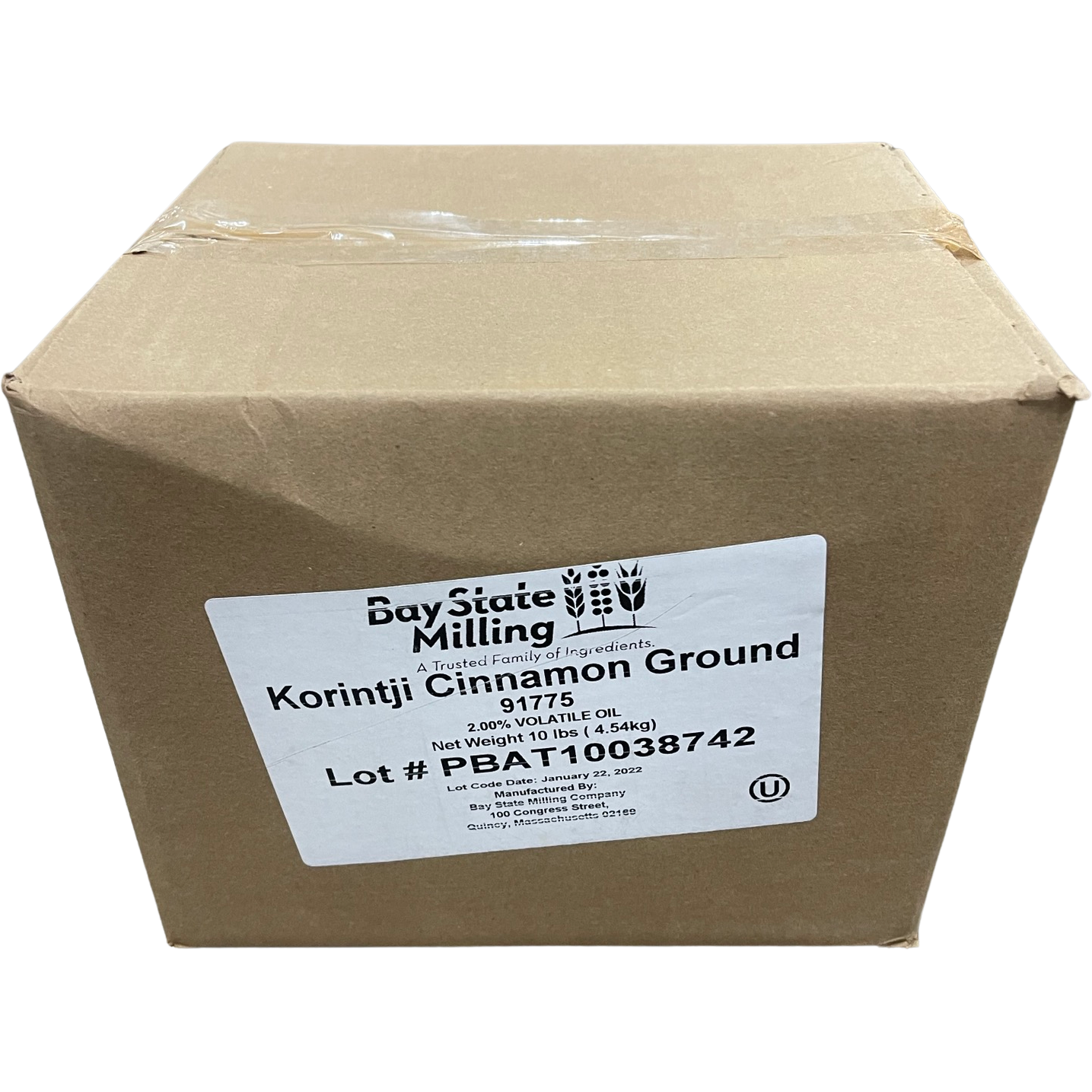 Bay State Milling Ground Cinnamon 10lbs. – sunrisesupplyllc