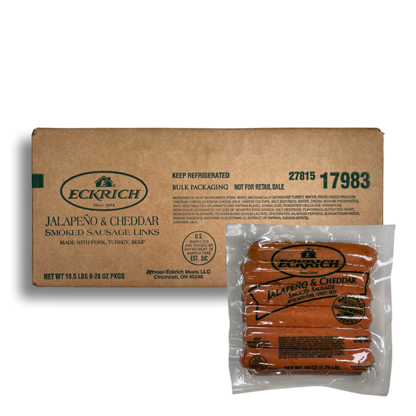 [Eckrich] 17983 Jumbo Jalepeno Smoked Sausage 6 X 12 pcs ...