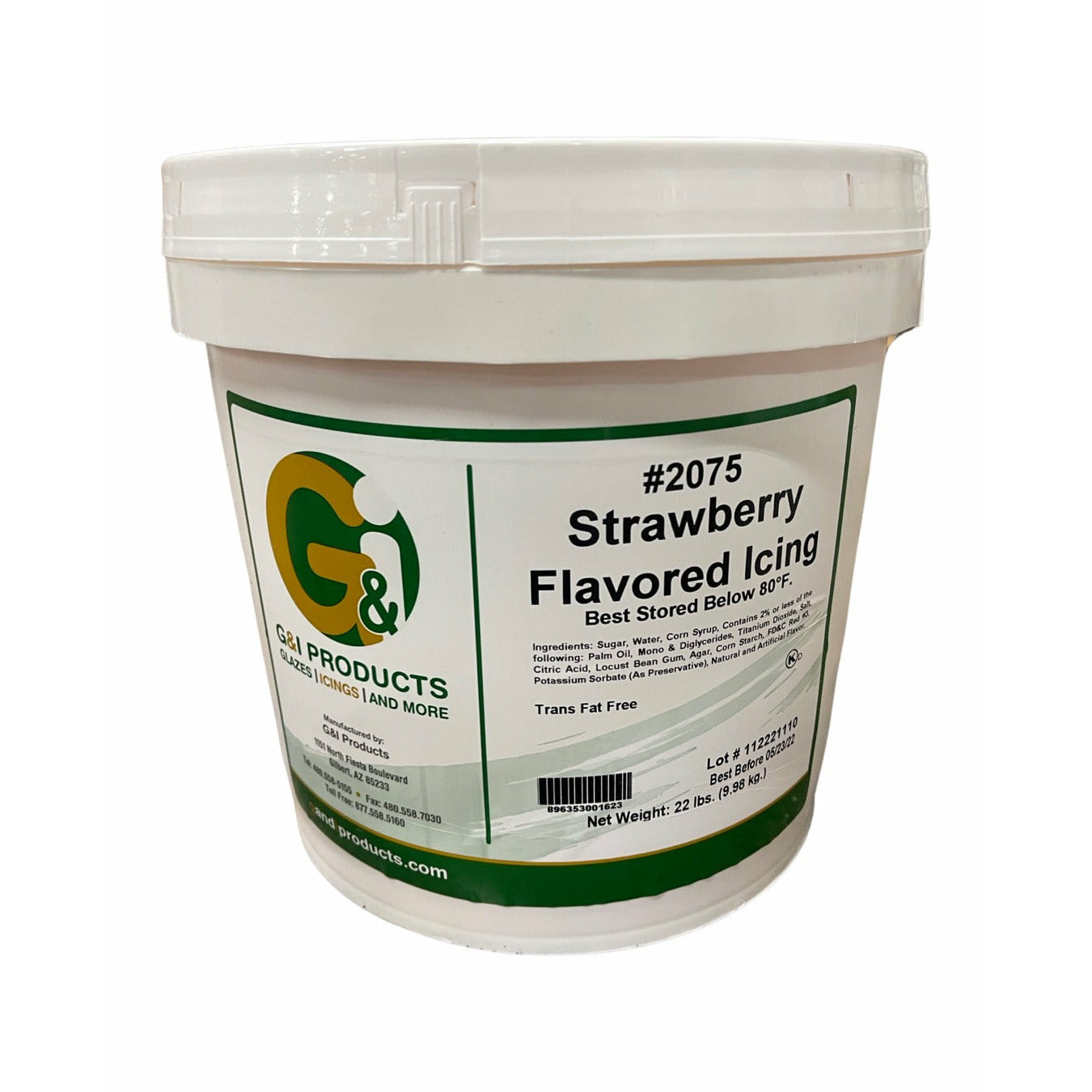 G&I Strawberry Flavored Icing 22lbs – sunrisesupplyllc