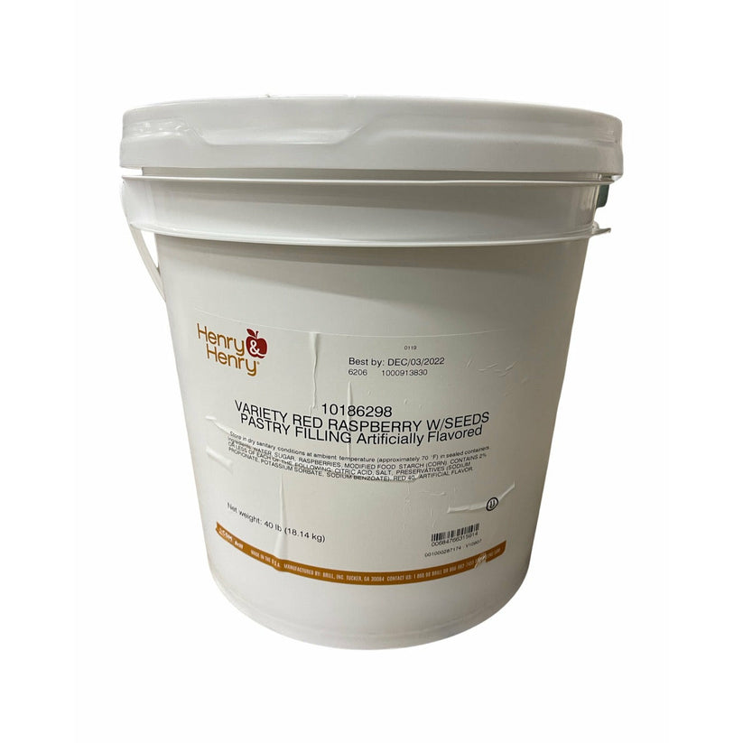 Henry & Henry Variety Red Raspberry With Seeds Pastry Filling 40lbs ...